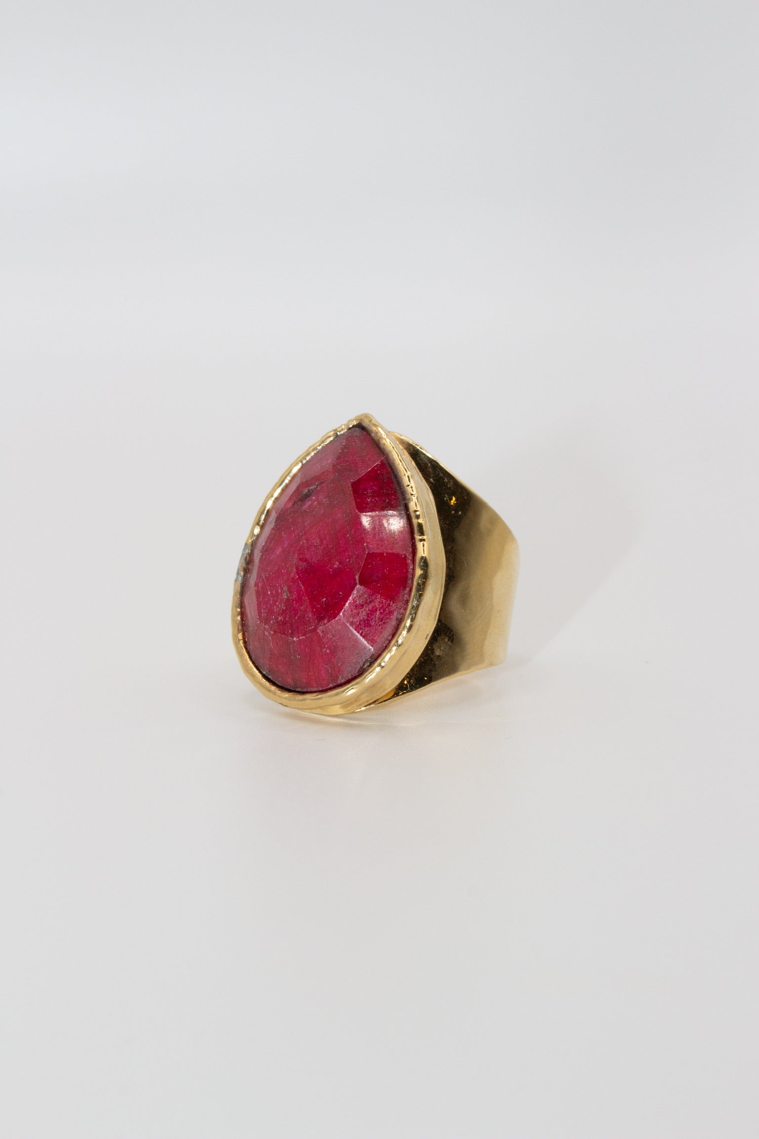 BOLD Ruby gold adjustable ring – JaBella Jewels